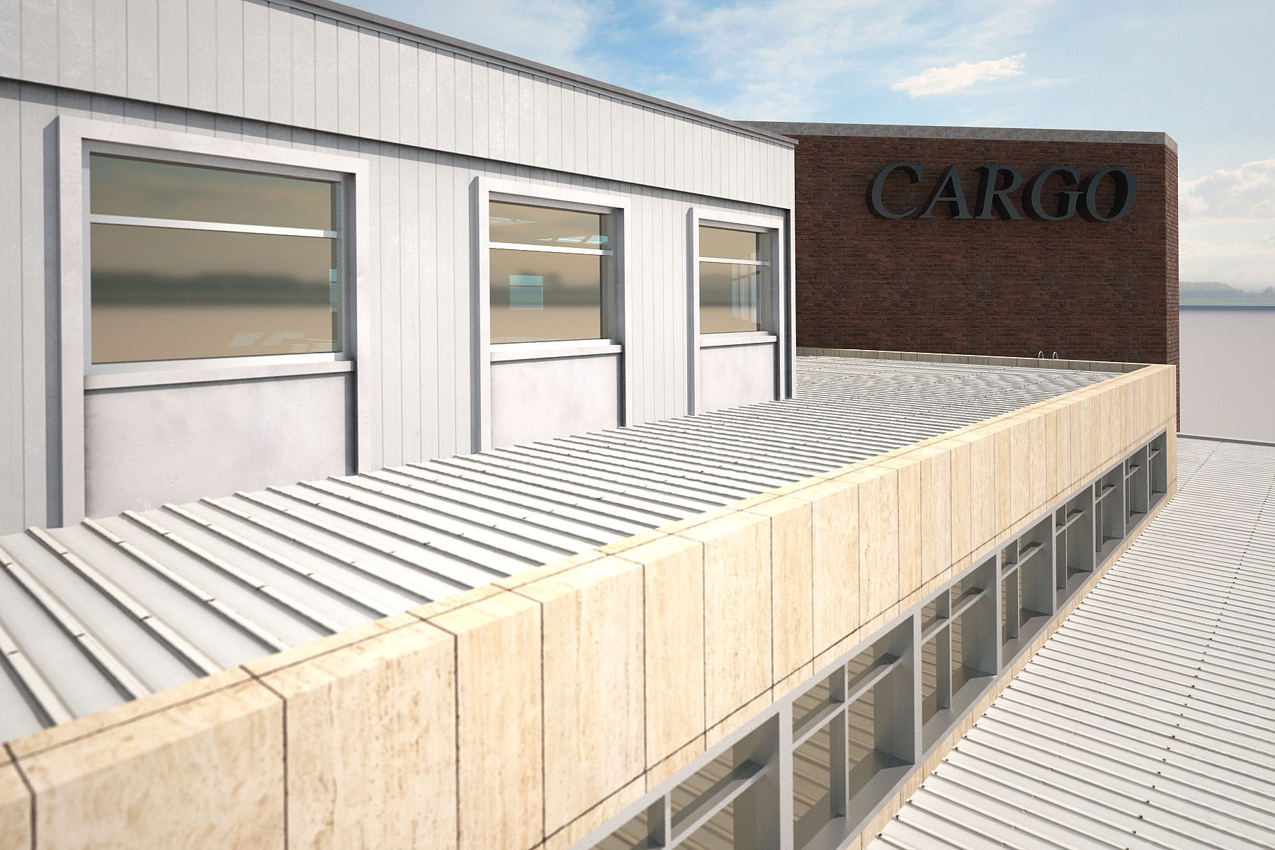 3D model Cargo Building TIR Low Poly VR / AR / low-poly | CGTrader