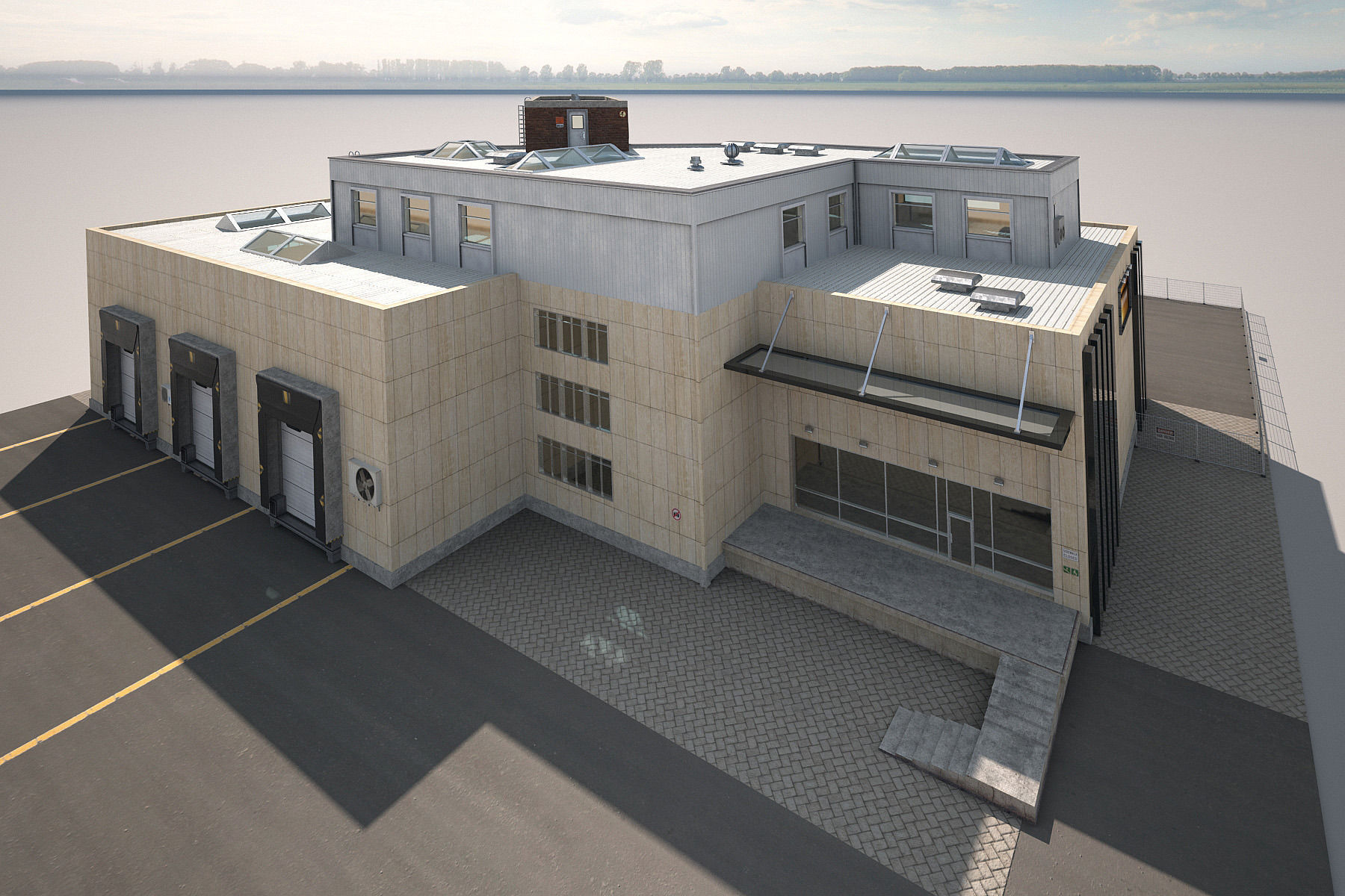 3D model Cargo Building TIR Low Poly VR / AR / low-poly | CGTrader