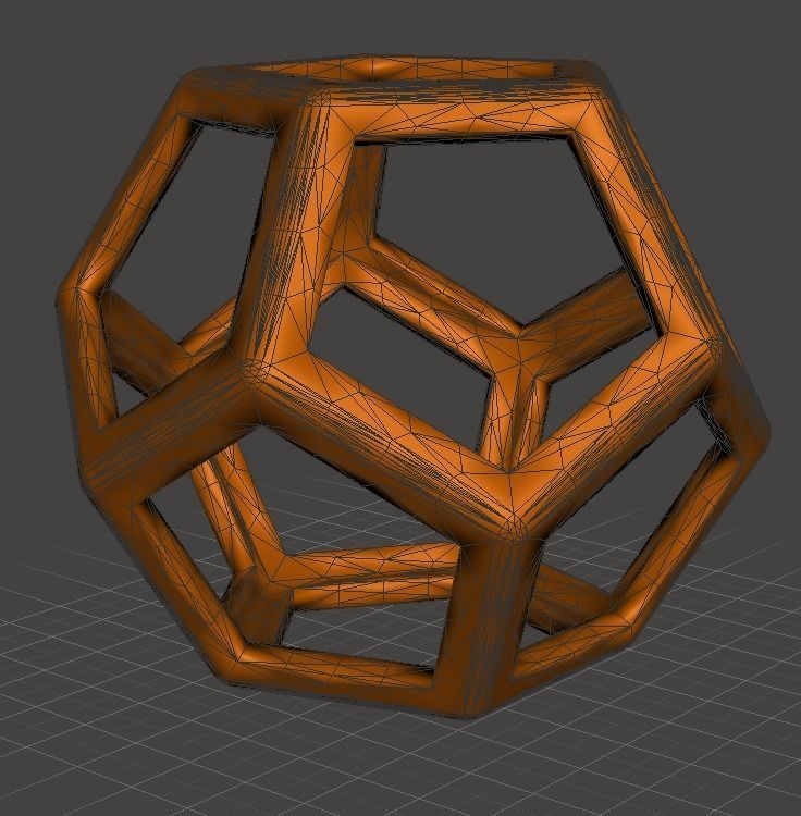 Cubic crystal system grid soft edges 3D model 3D printable | CGTrader