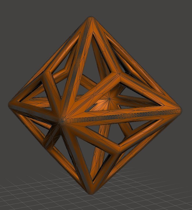 Cubic crystal system grid soft edges 3D model 3D printable | CGTrader