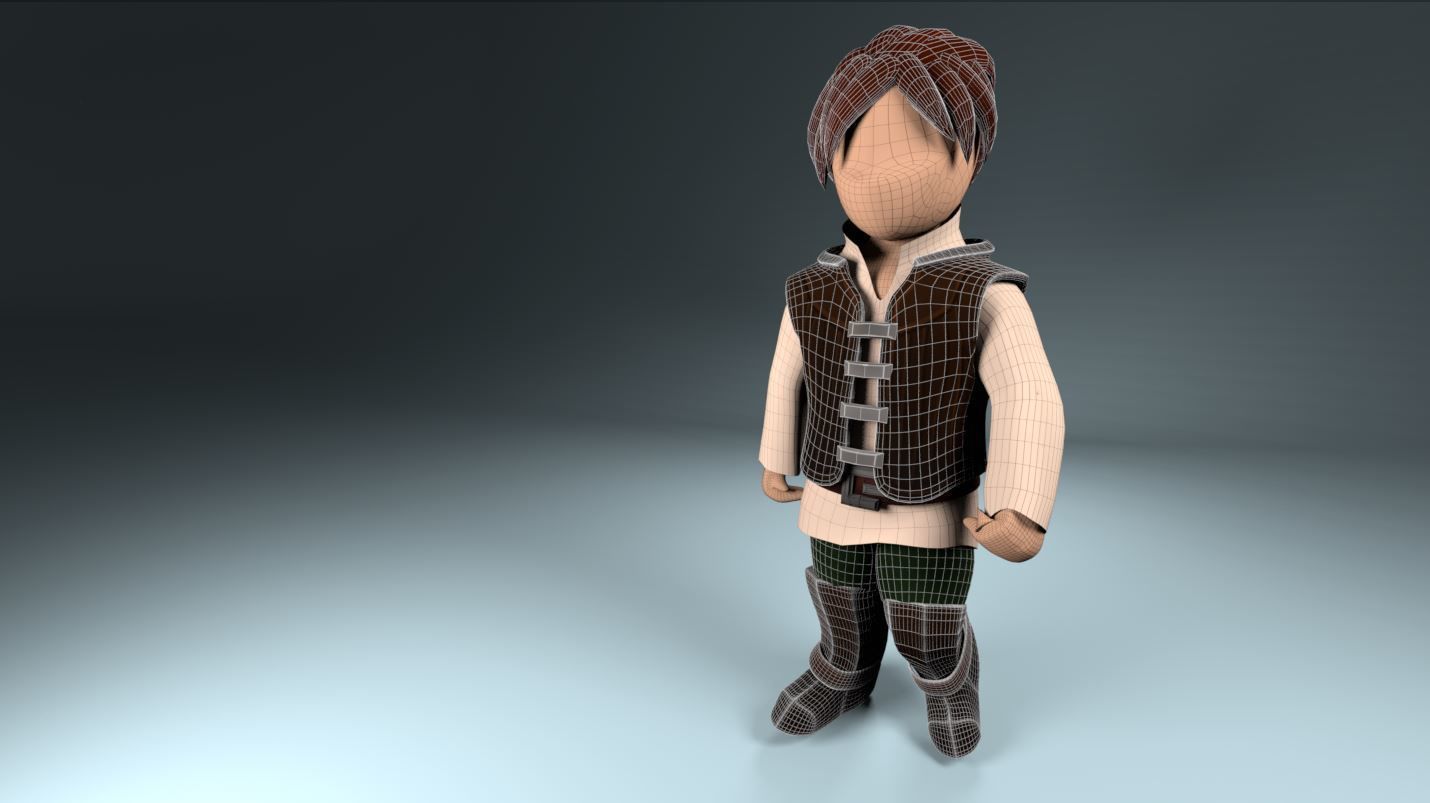 Fantasy Hunter Character Model free 3D model | CGTrader