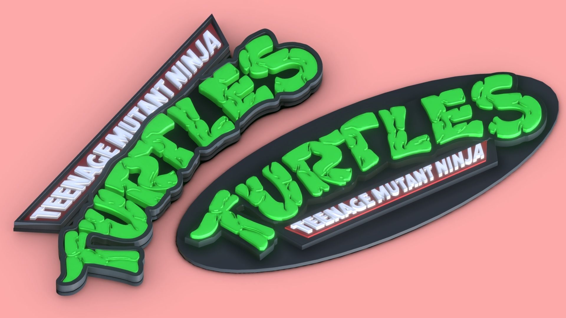 Teenage Mutant Ninja Turtles 1987 Logo Printable 3D model 3D printable ...