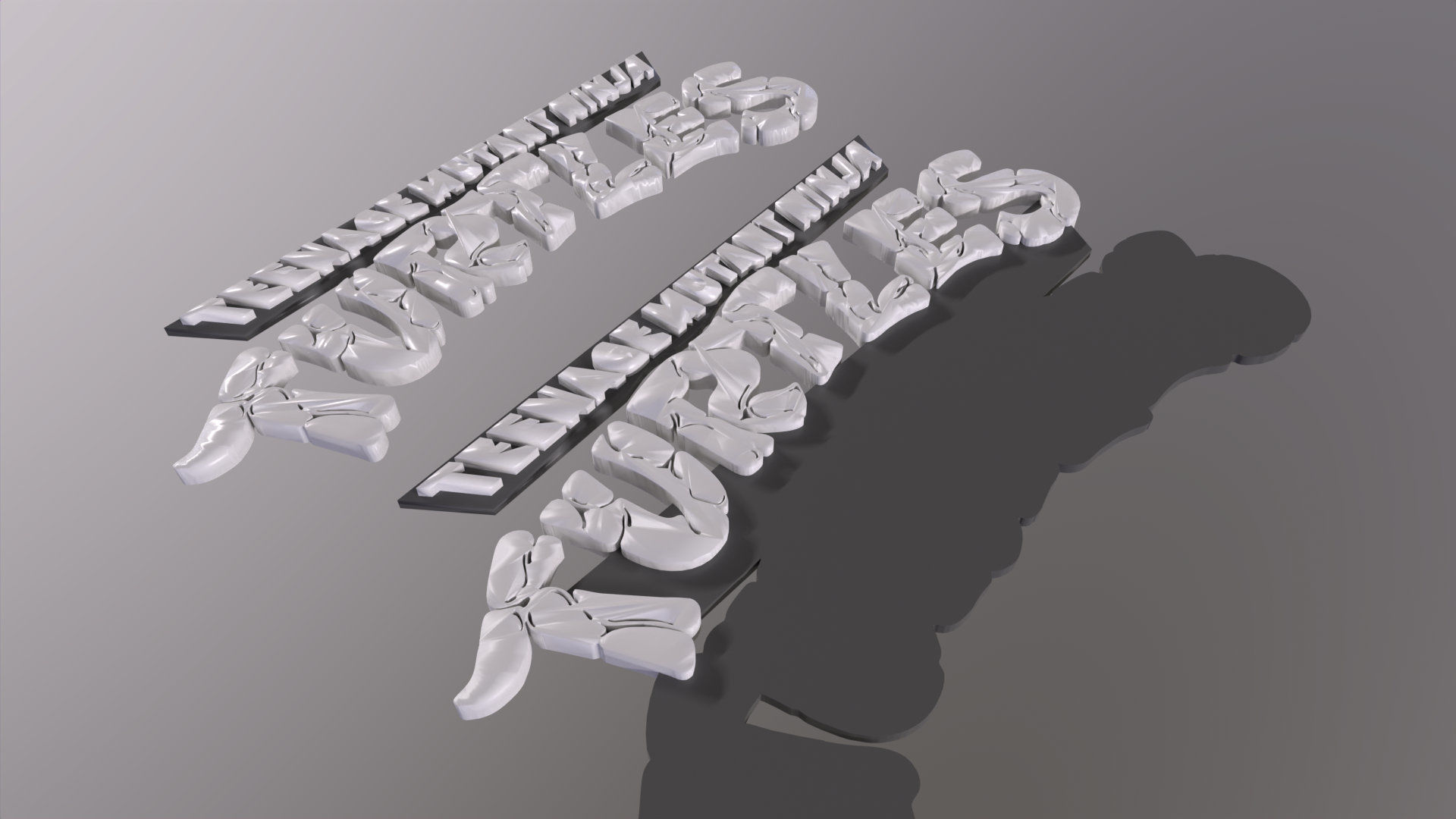 Teenage Mutant Ninja Turtles 1987 Logo Printable 3D model 3D printable ...