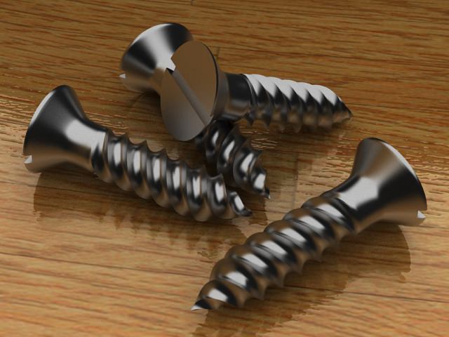Screws 2 three free 3D model | CGTrader