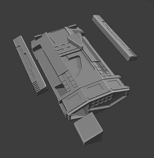 spaceship part 3D model | CGTrader