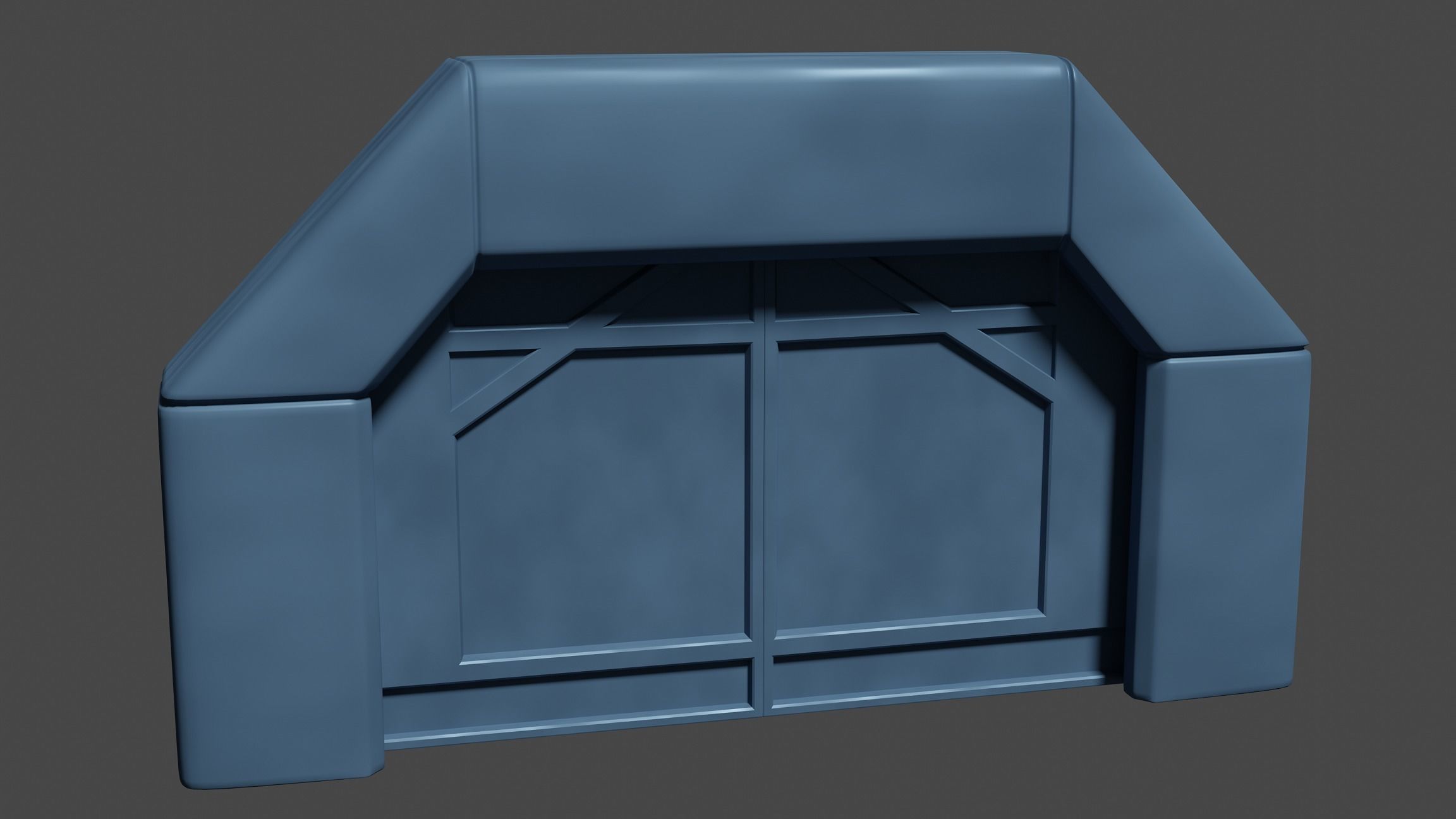 Space ship door free VR / AR / low-poly 3D model animated rigged | CGTrader