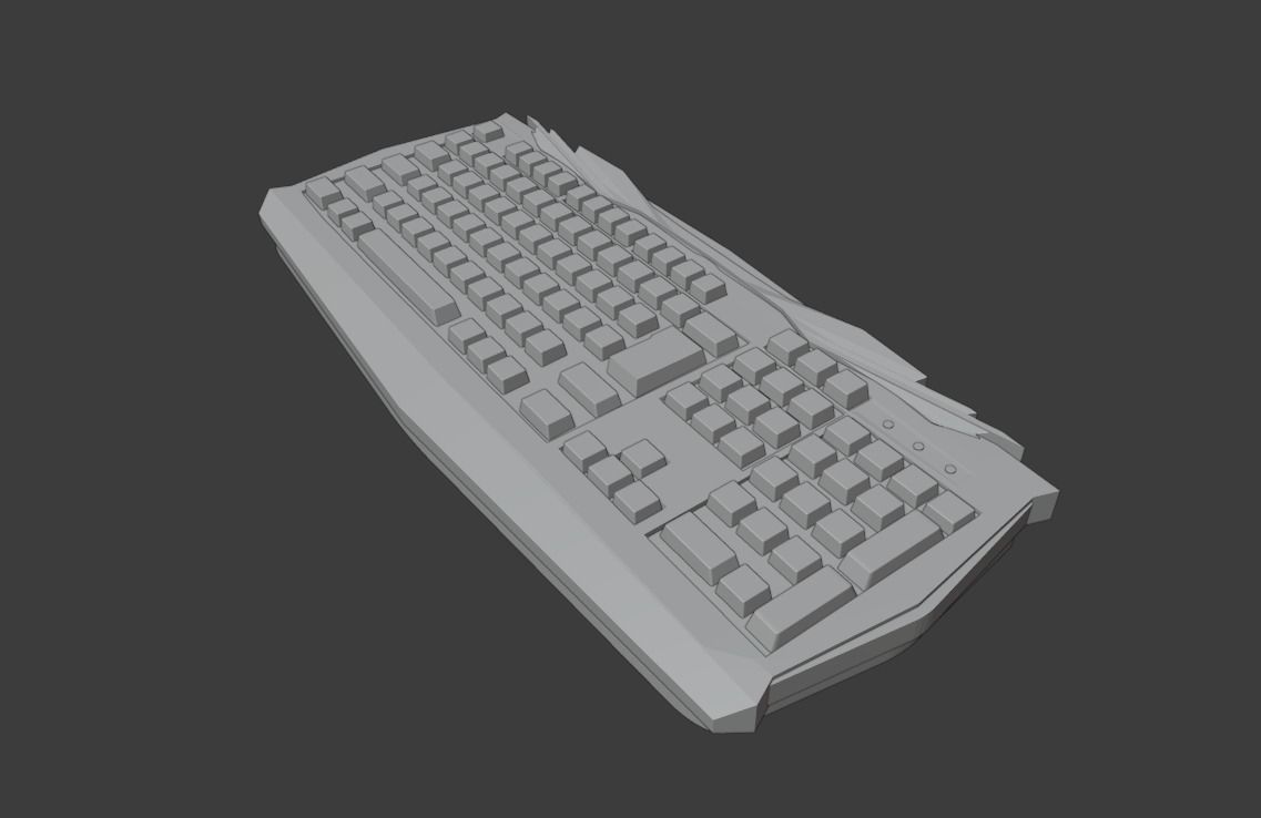 3D model Gaming Keyboard VR / AR / low-poly | CGTrader