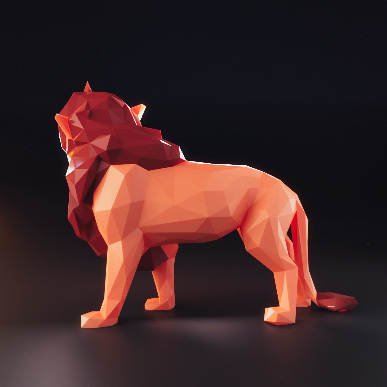 Simba Low Poly 3D model | CGTrader