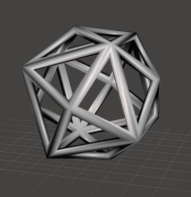 Cubic crystal system grid with noticeable corners 3D model 3D printable ...
