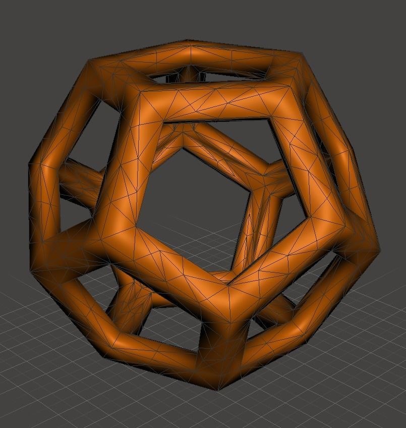 Cubic crystal system grid with noticeable corners 3D model 3D printable ...