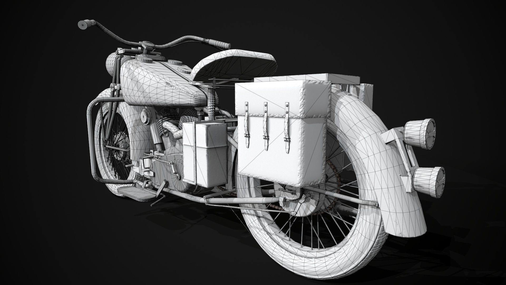 3D model Indian 741B motorcycle VR / AR / low-poly | CGTrader