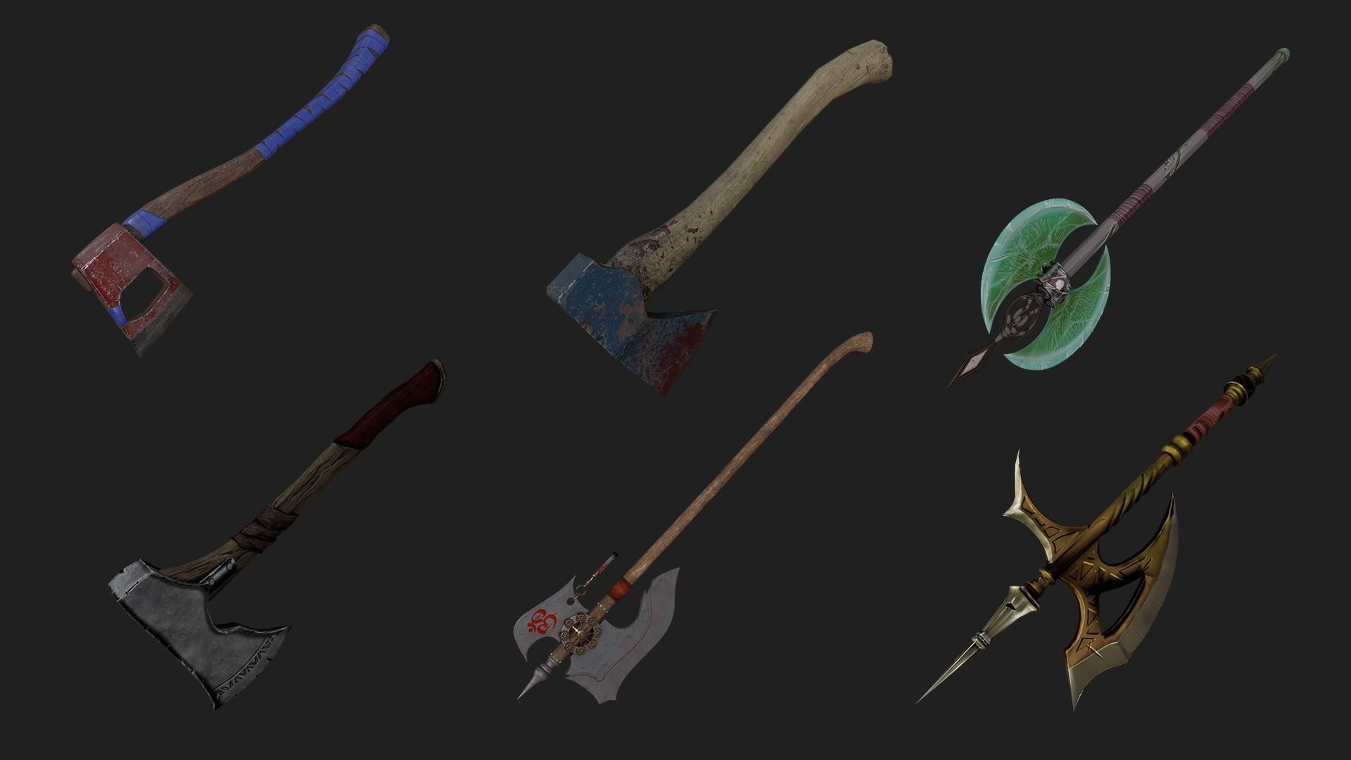 30 Axes Icons Pack Texture | CGTrader