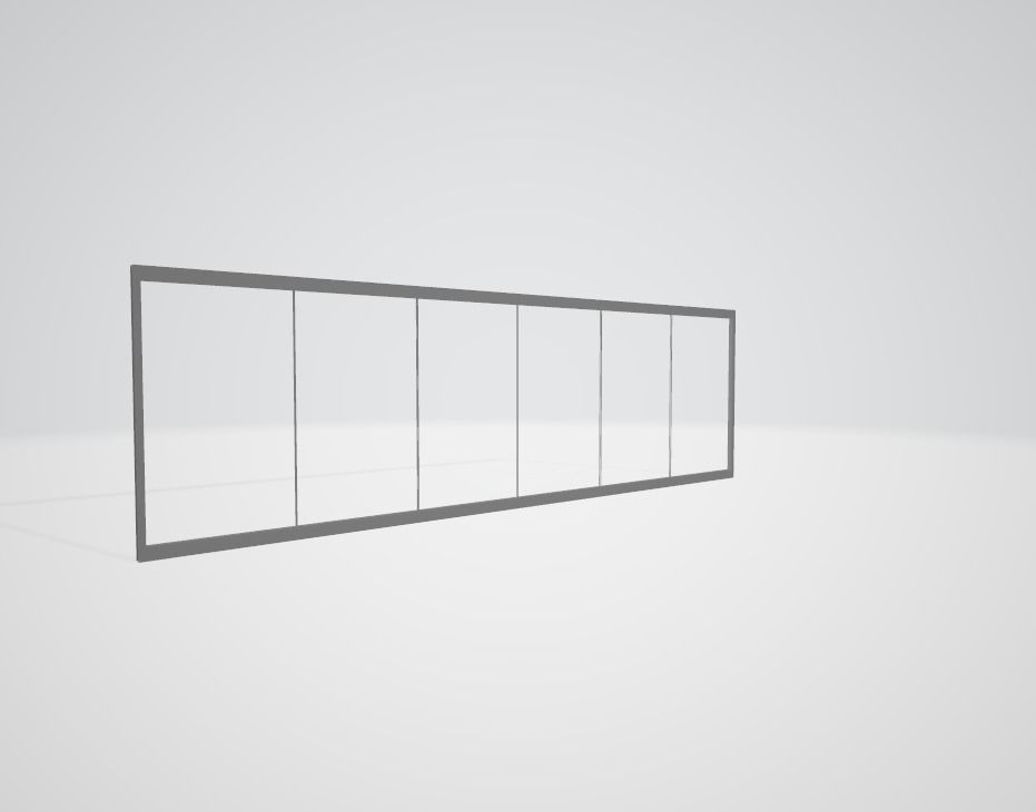 window glass wall free VR / AR / low-poly 3D model | CGTrader