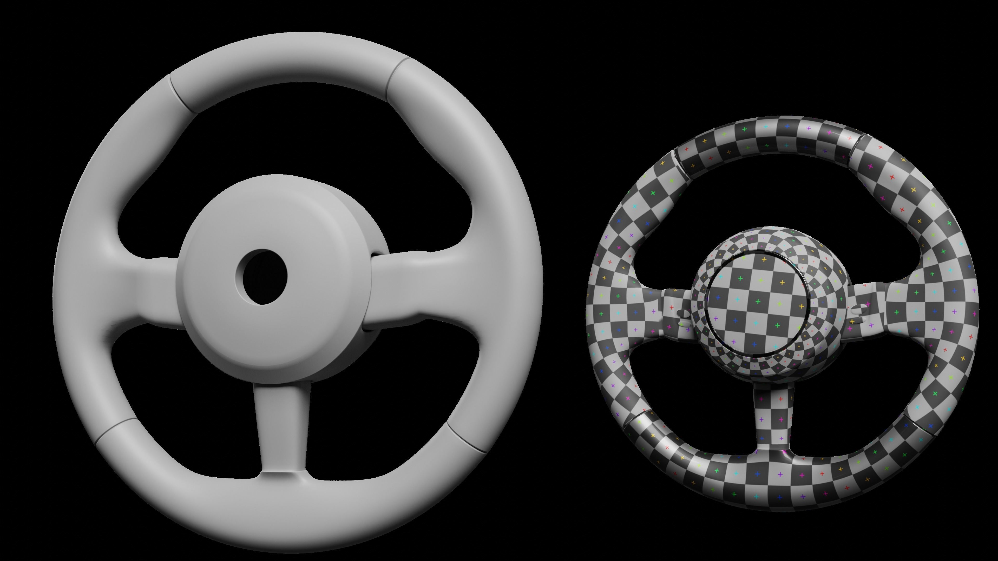 3D model Steering Wheel 4K VR / AR / low-poly | CGTrader