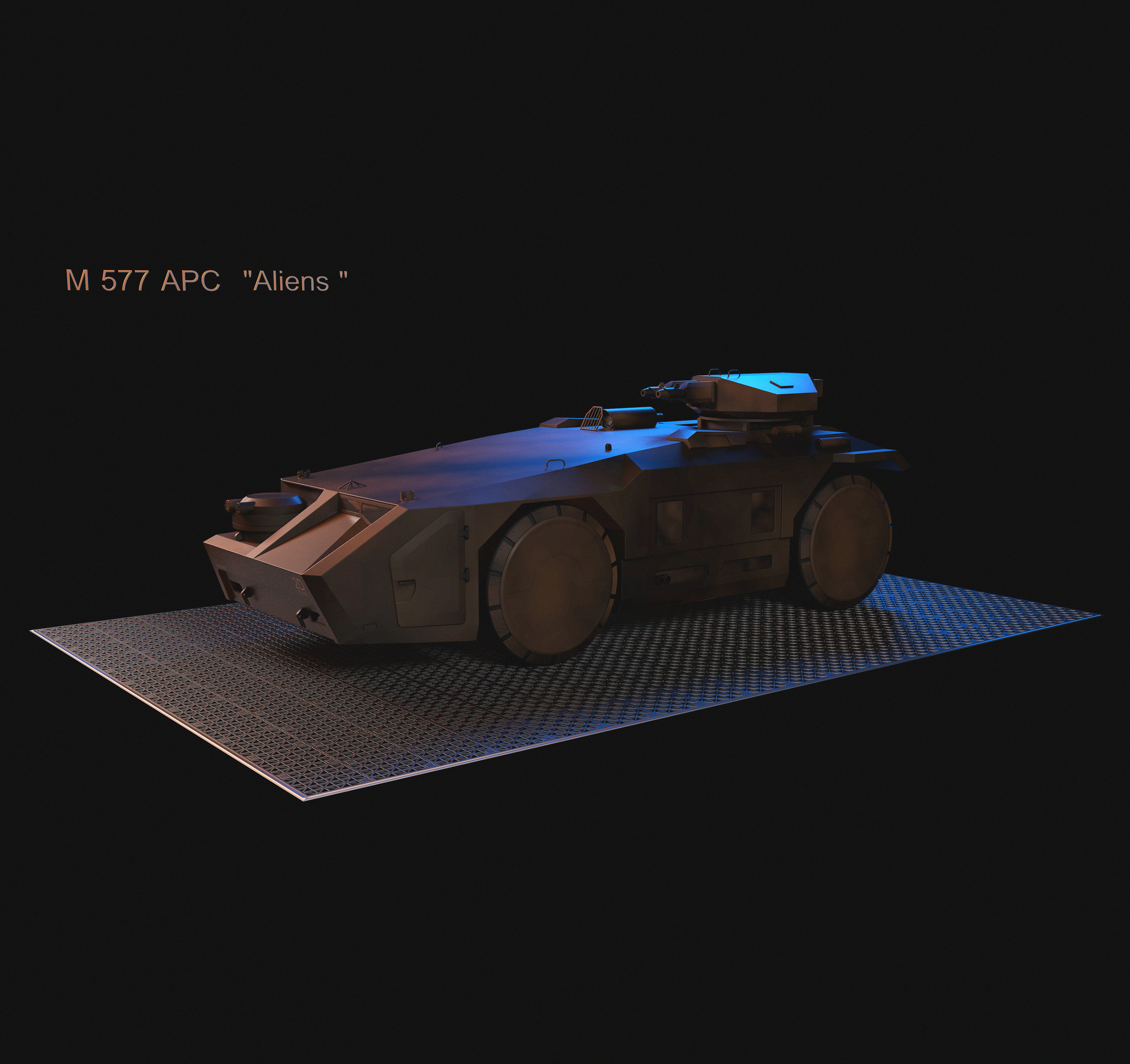 M577 APC Aliens 3D model | CGTrader