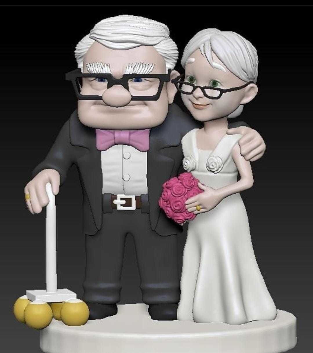 UP COUPLE BRIDES 3D model 3D printable | CGTrader