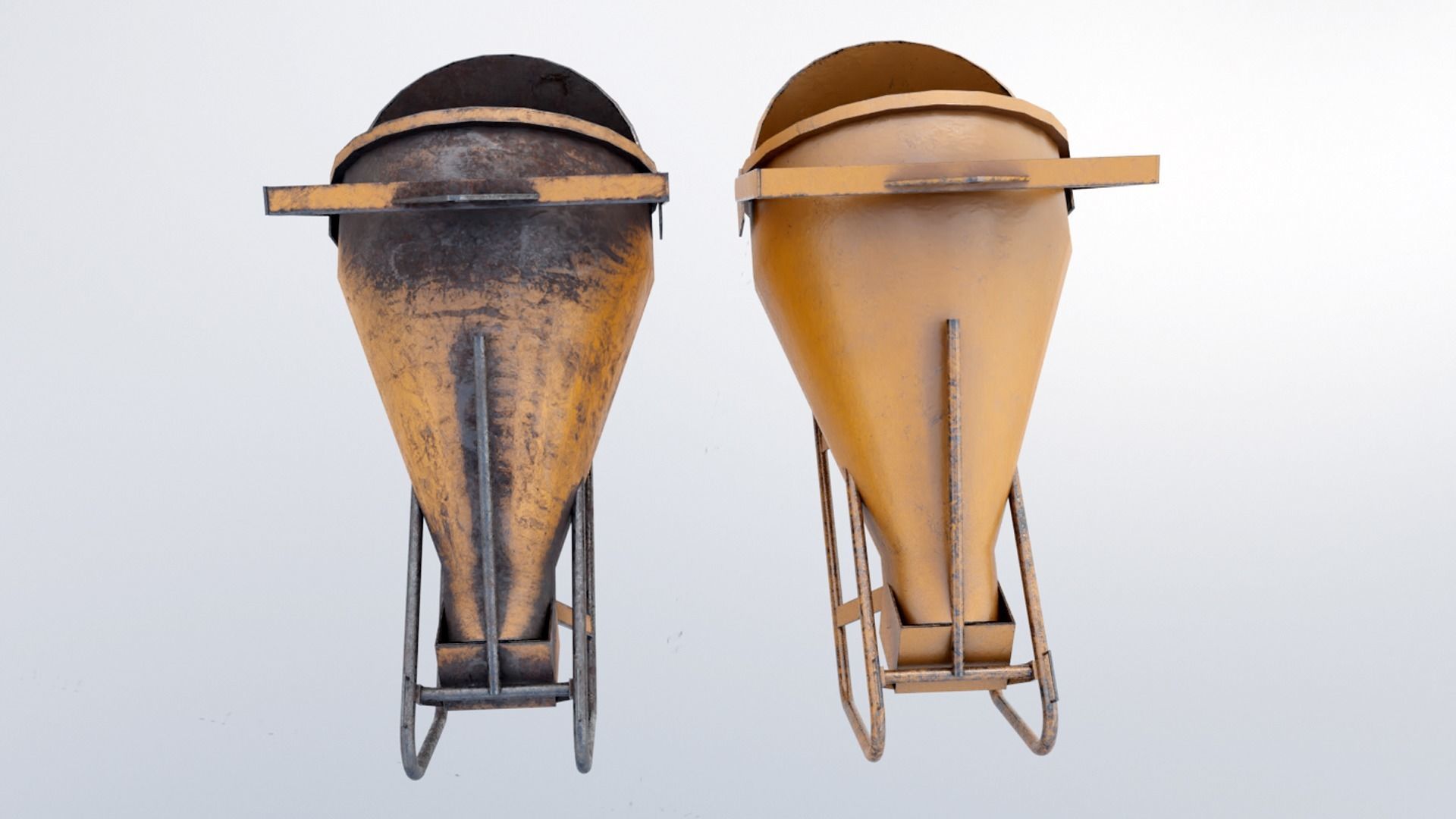 3D model Lay down cement bucket VR / AR / low-poly | CGTrader