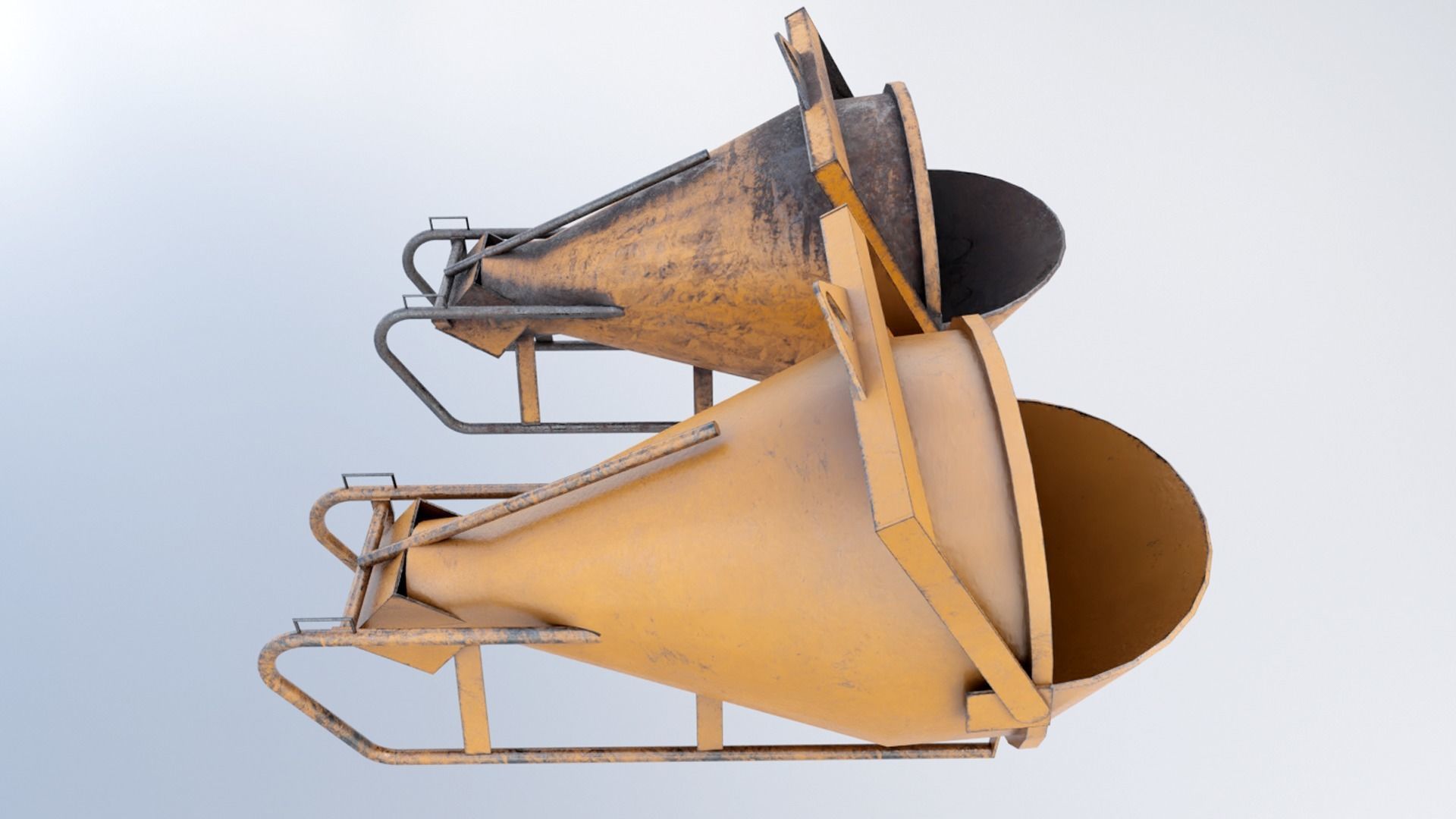 3D model Lay down cement bucket VR / AR / low-poly | CGTrader