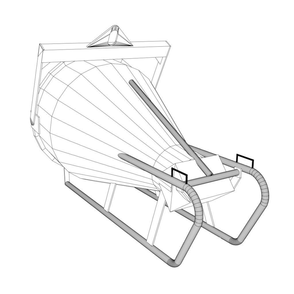 3D model Lay down cement bucket VR / AR / low-poly | CGTrader