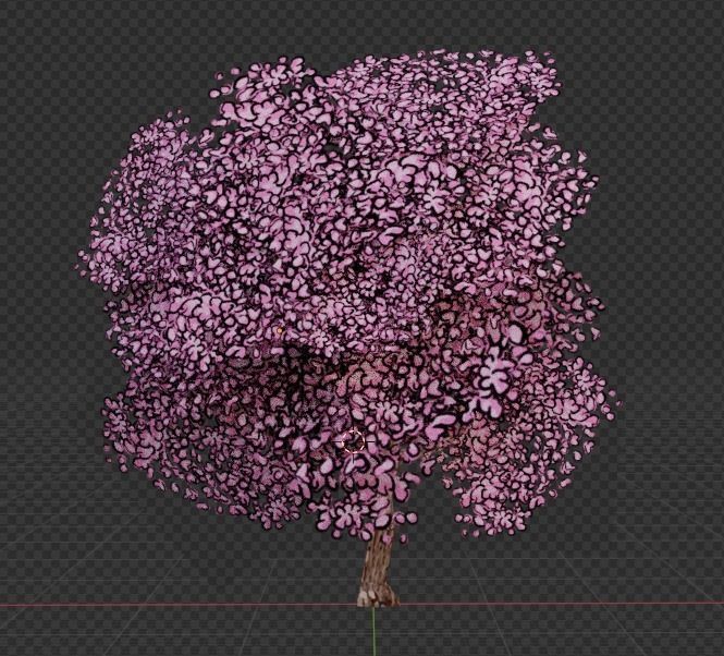 3D model Sakura cherry blossom tree Low Poly VR / AR / low-poly | CGTrader