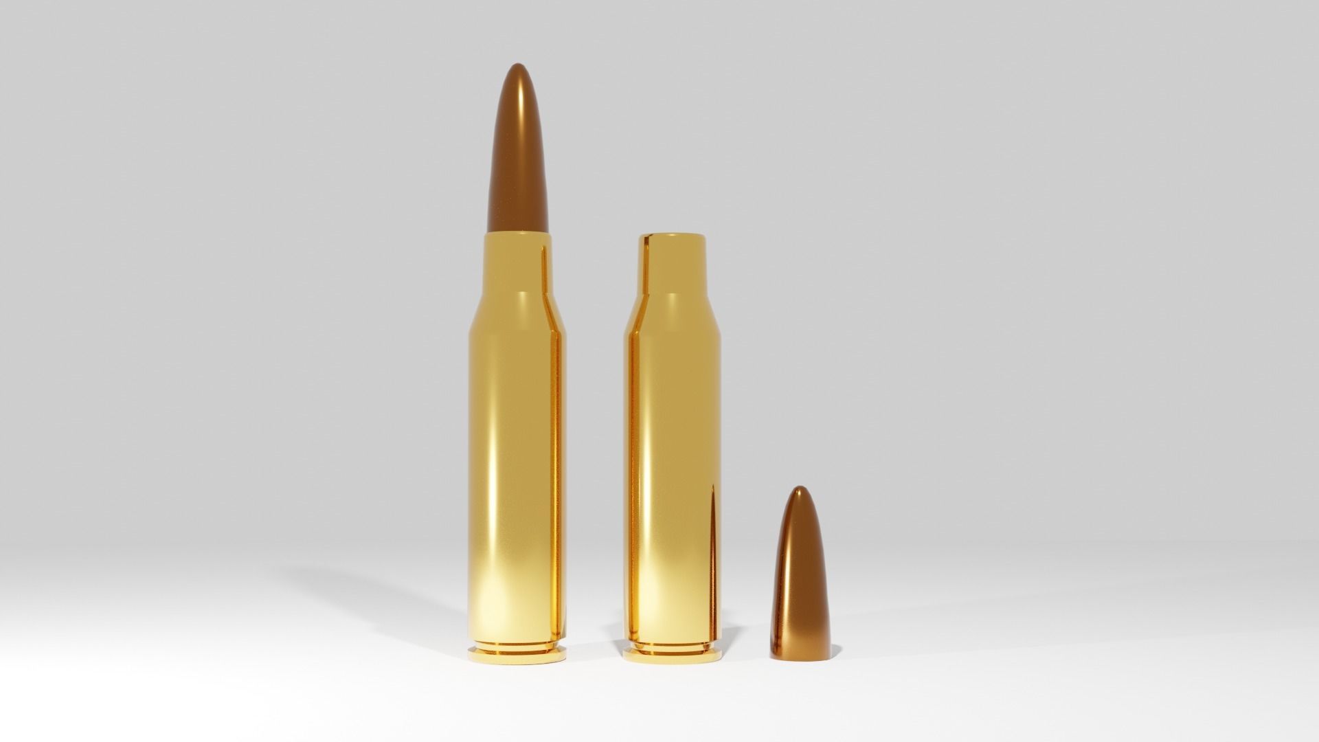 Assault Rifle Bullet free 3D model | CGTrader