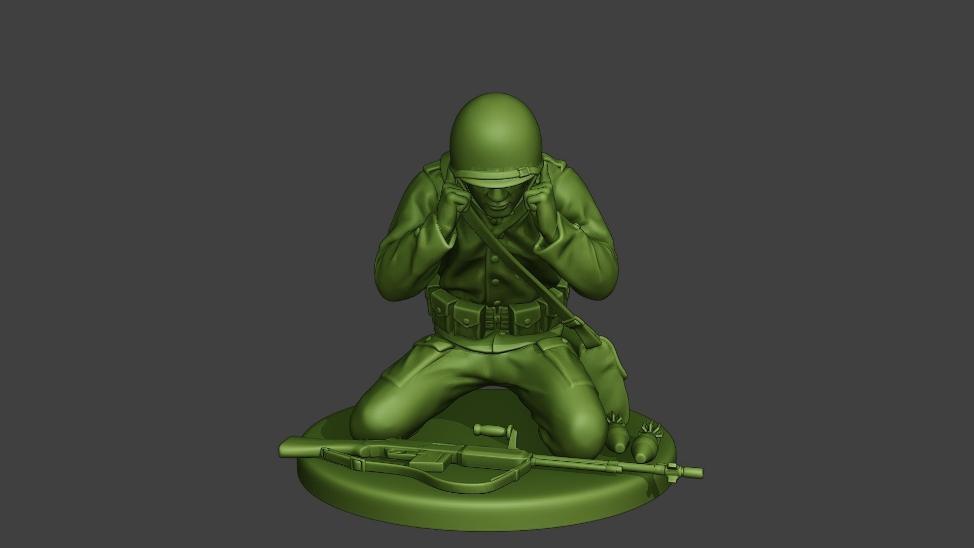 American soldiers ww2 M2 Mortar A10 3D model 3D printable | CGTrader