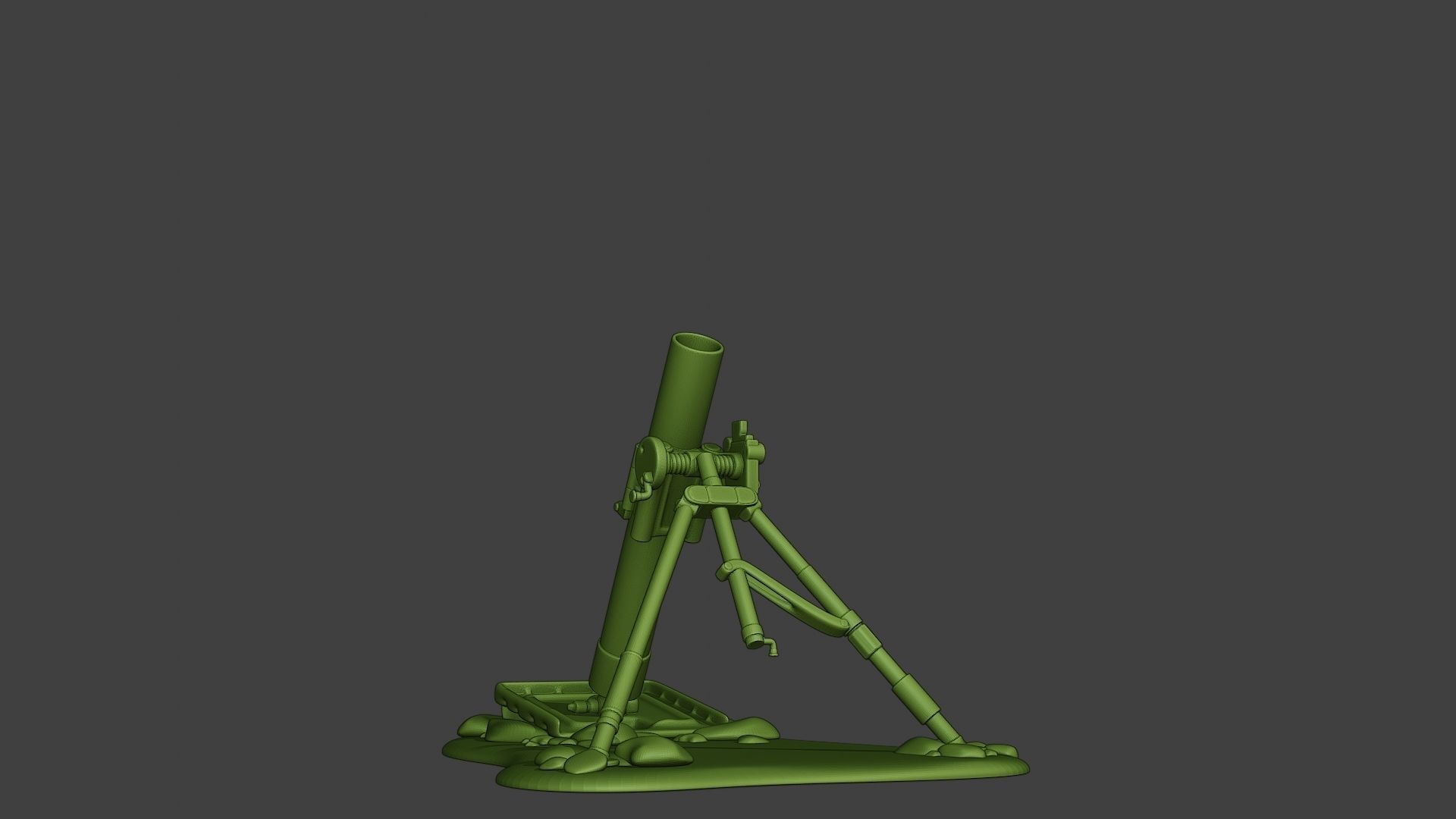 American soldiers ww2 M2 Mortar A10 3D model 3D printable | CGTrader