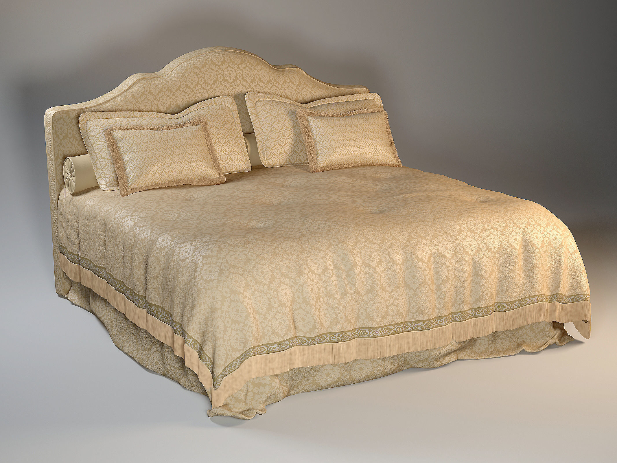 Halley Classic Bed 3D model | CGTrader