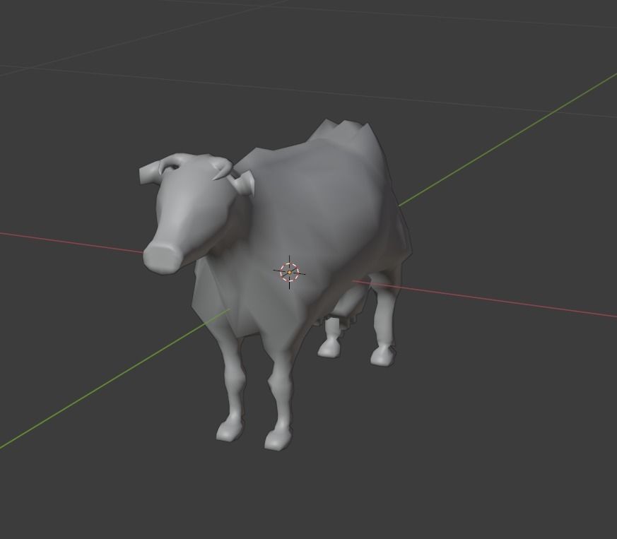 3D model Low-poly Cow VR / AR / low-poly | CGTrader