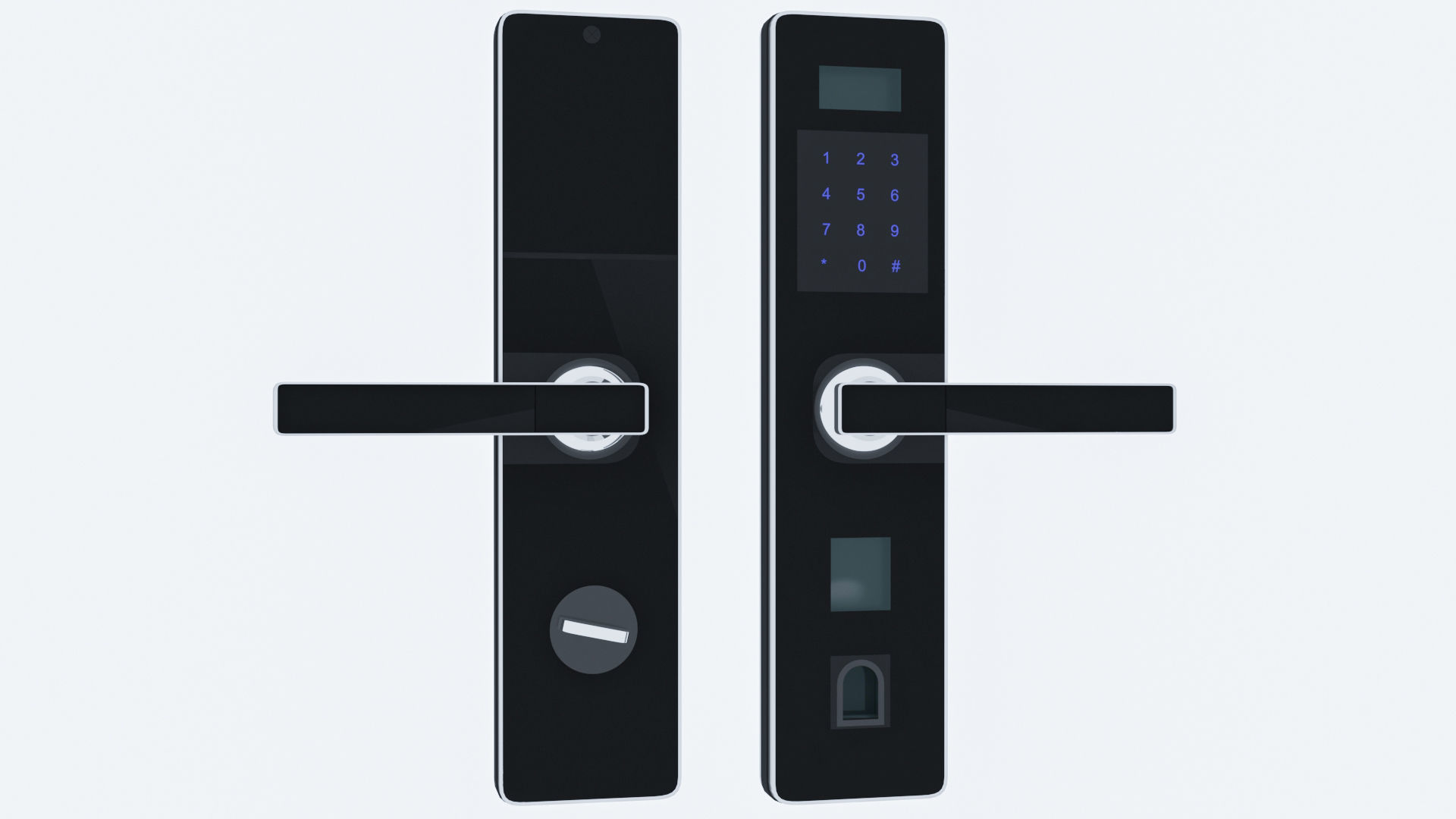 Digital door lock free 3D model | CGTrader