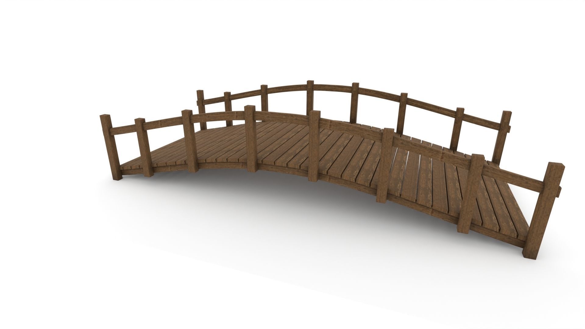 Simple Wooden Bridge 3D model | CGTrader
