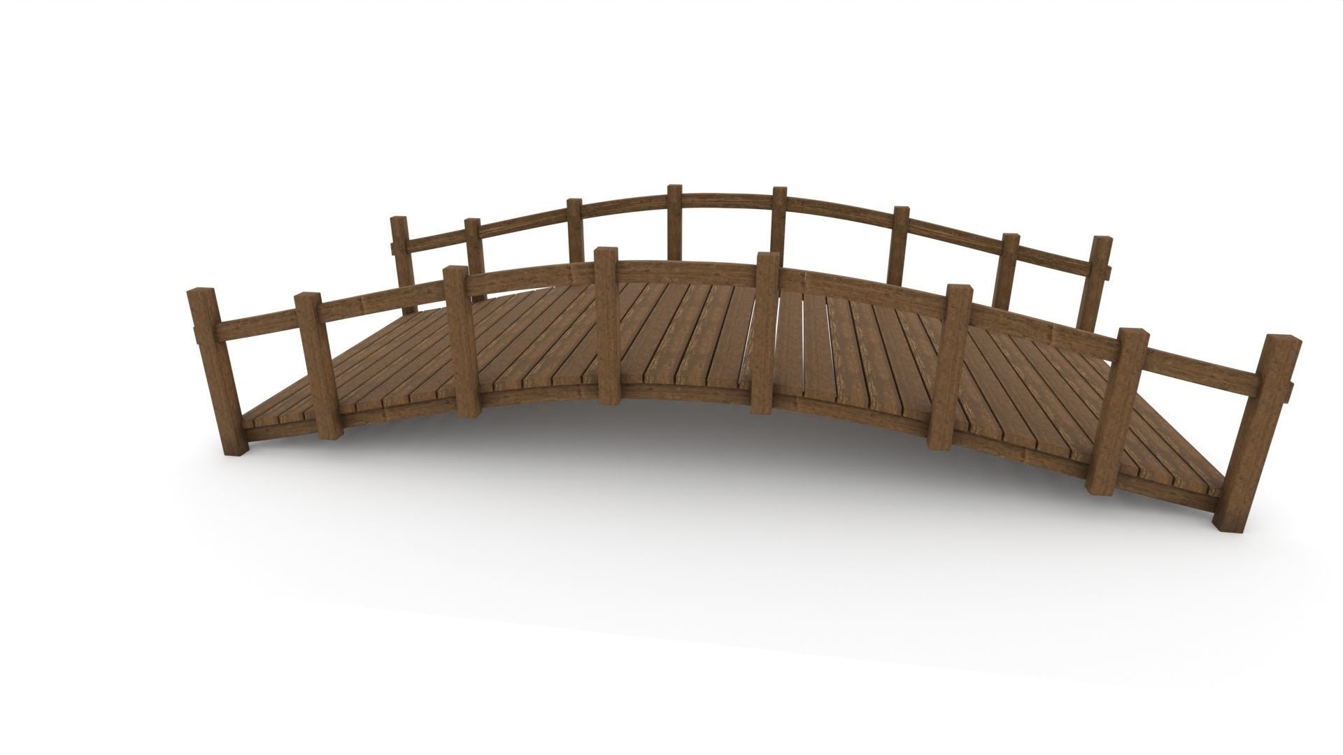 Simple Wooden Bridge 3D model | CGTrader