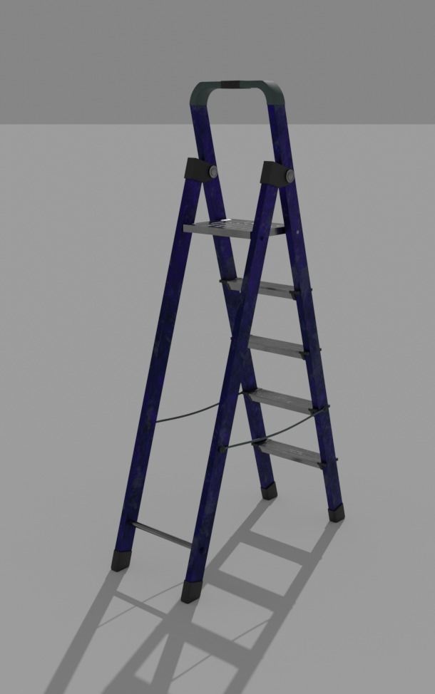 stepladder step ladder free 3D model | CGTrader