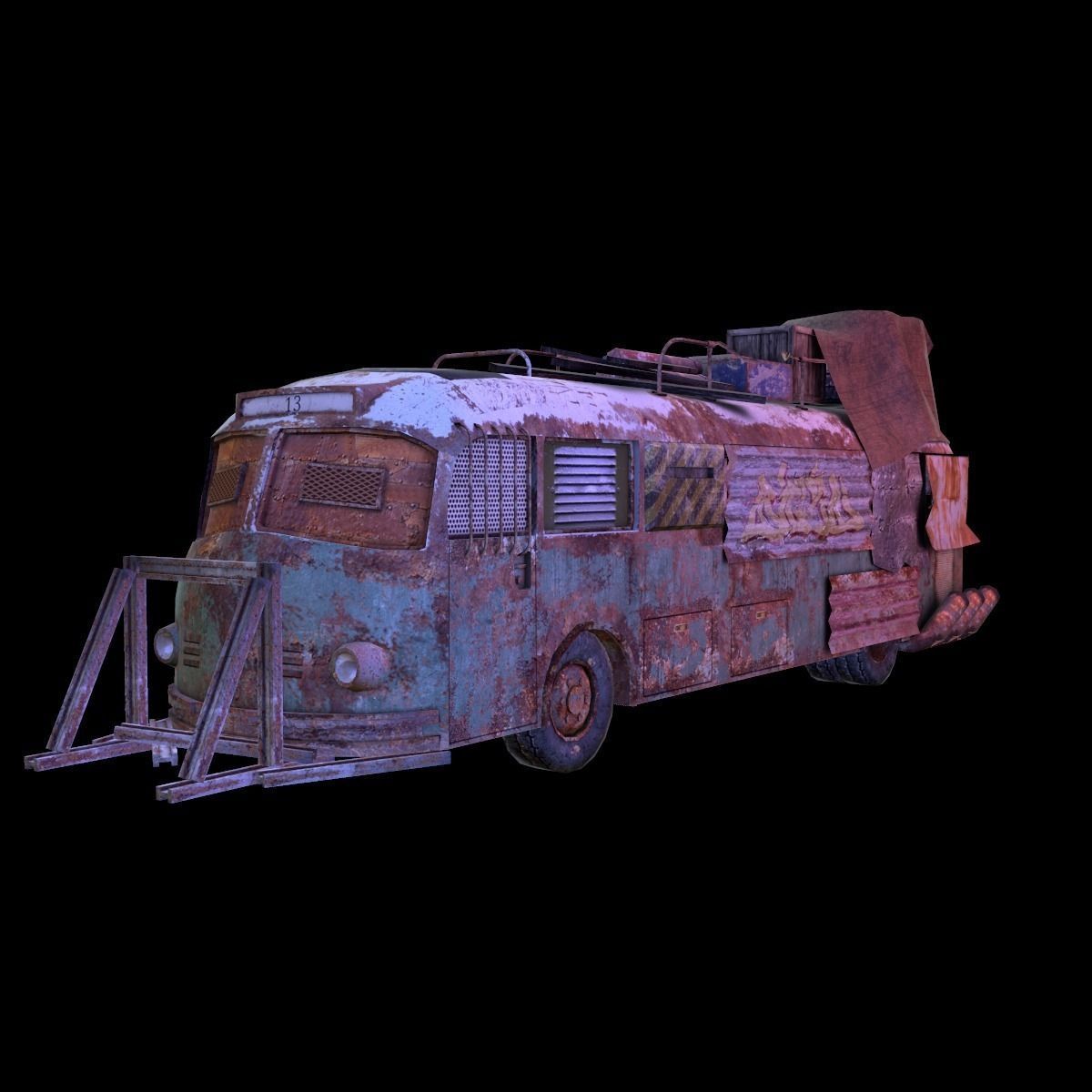 3D model Bus Apocalypse VR / AR / low-poly | CGTrader