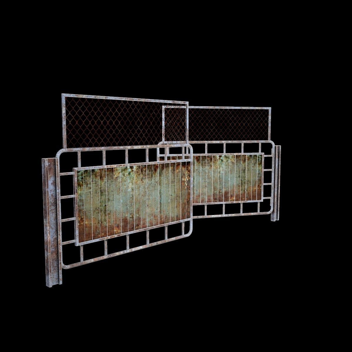3D model Rusty gate VR / AR / low-poly | CGTrader