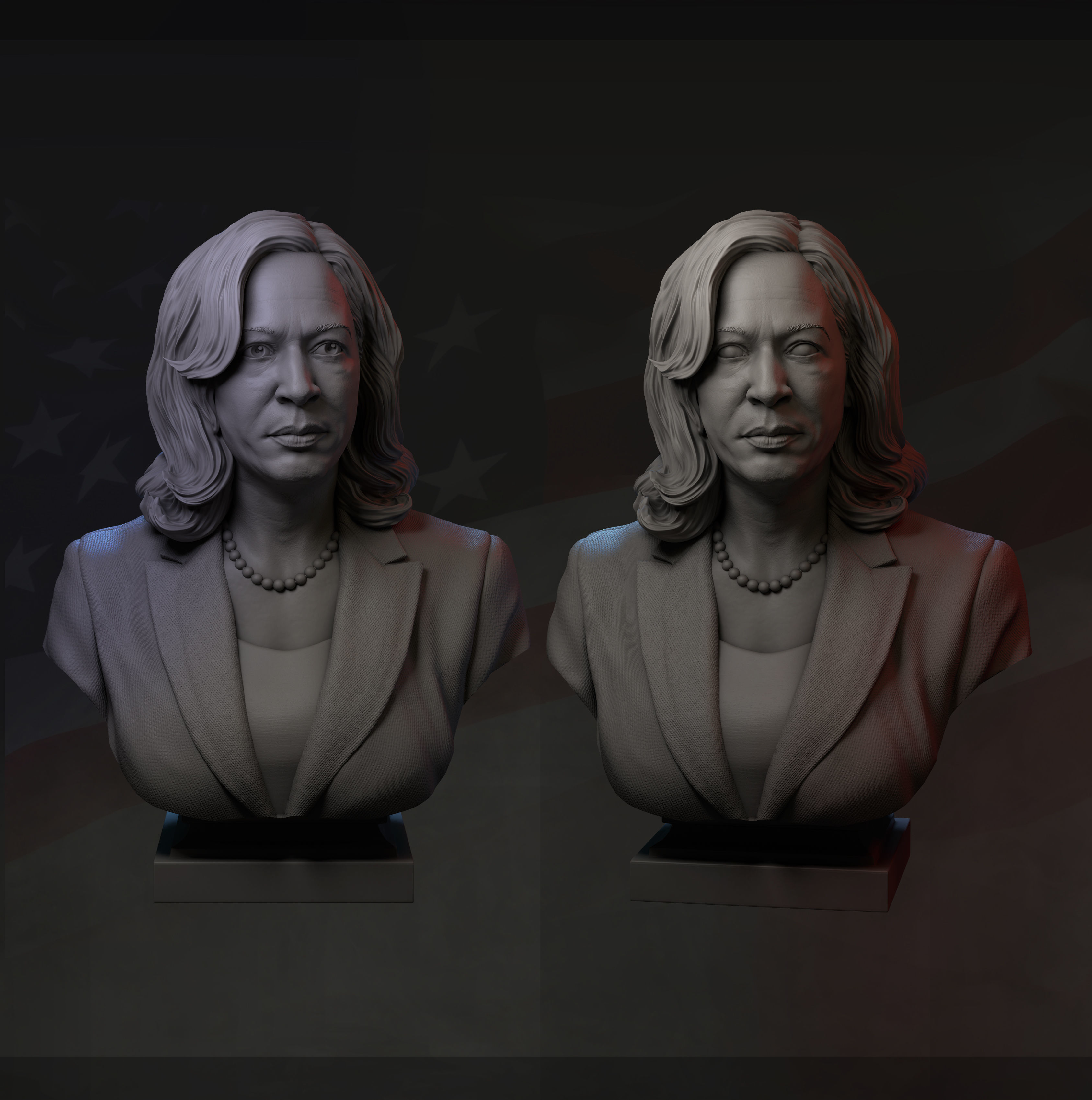 Kamala Harris V2 3D model 3D printable | CGTrader