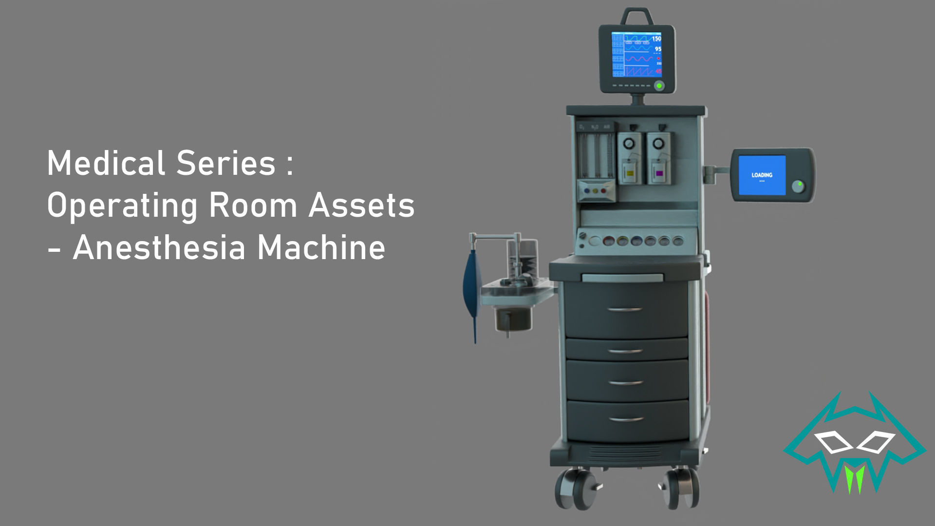 Medical Series - Operating Room - Anesthesia Machine 3D model | CGTrader