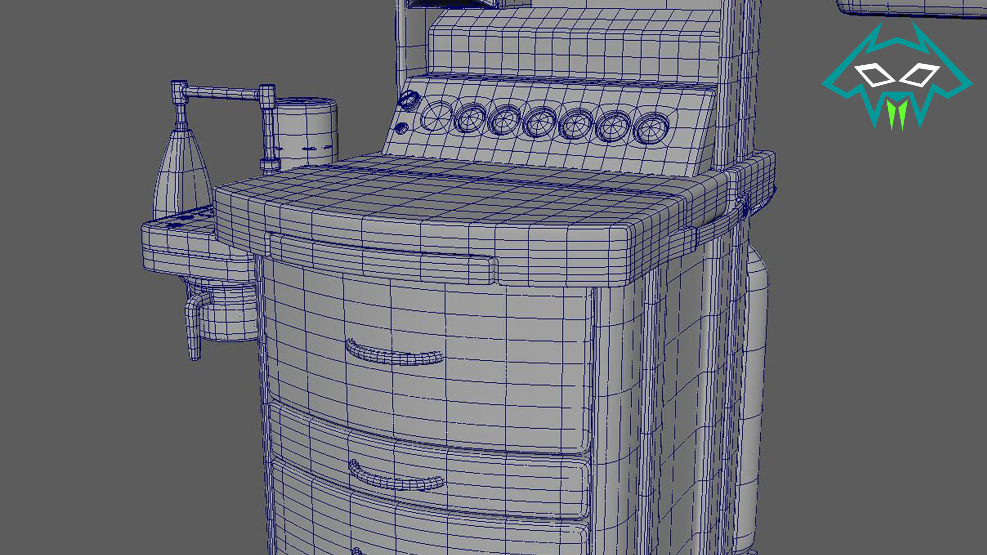 Medical Series - Operating Room - Anesthesia Machine 3D model | CGTrader