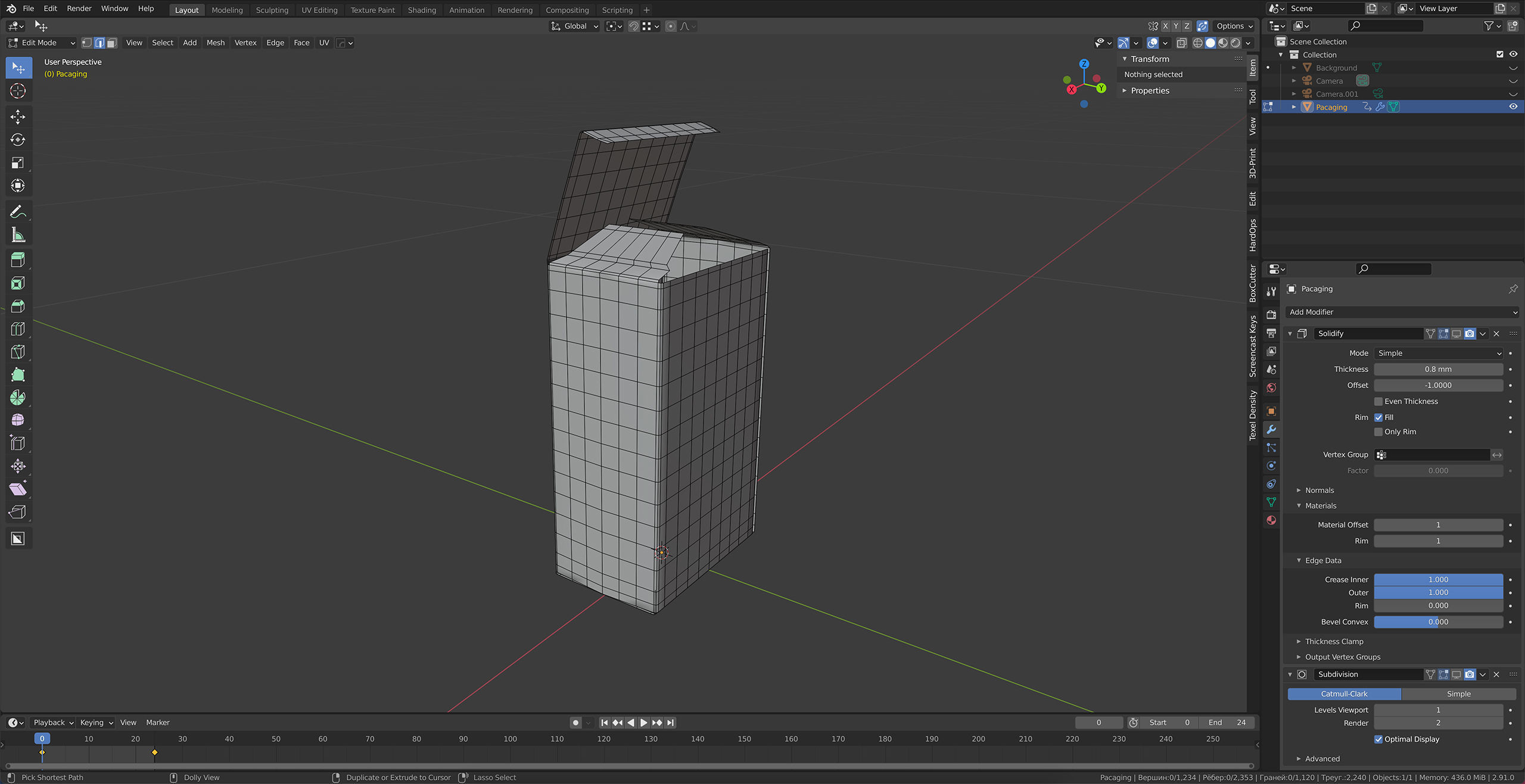 Paper box product packaging 3D model | CGTrader