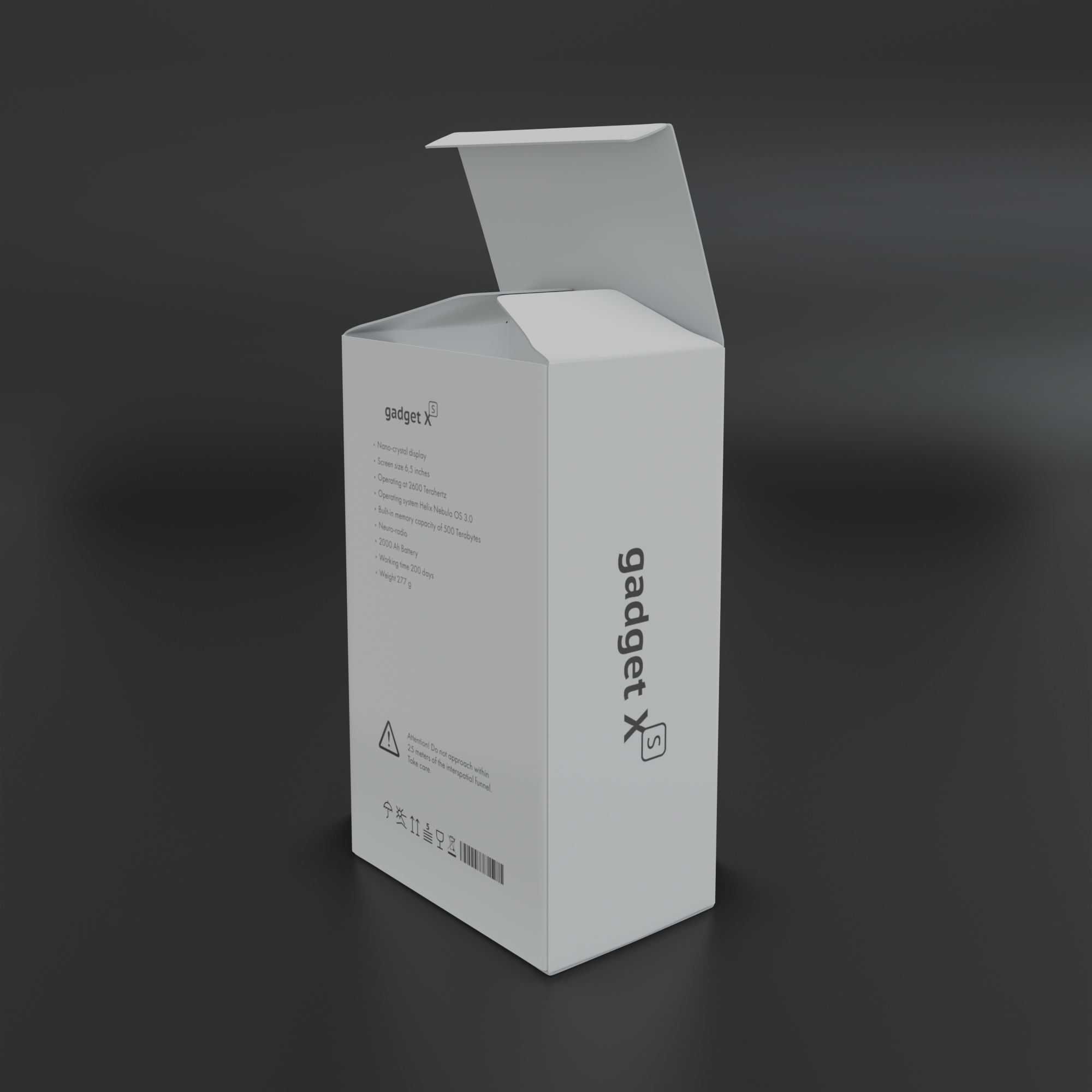 Paper box product packaging 3D model | CGTrader