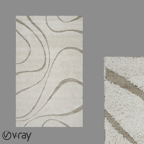 Rug01 rug with swirls 3D model | CGTrader