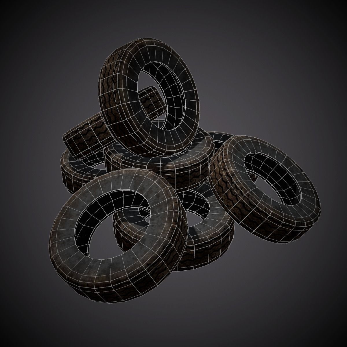 3D model Rusty Tire VR / AR / low-poly | CGTrader