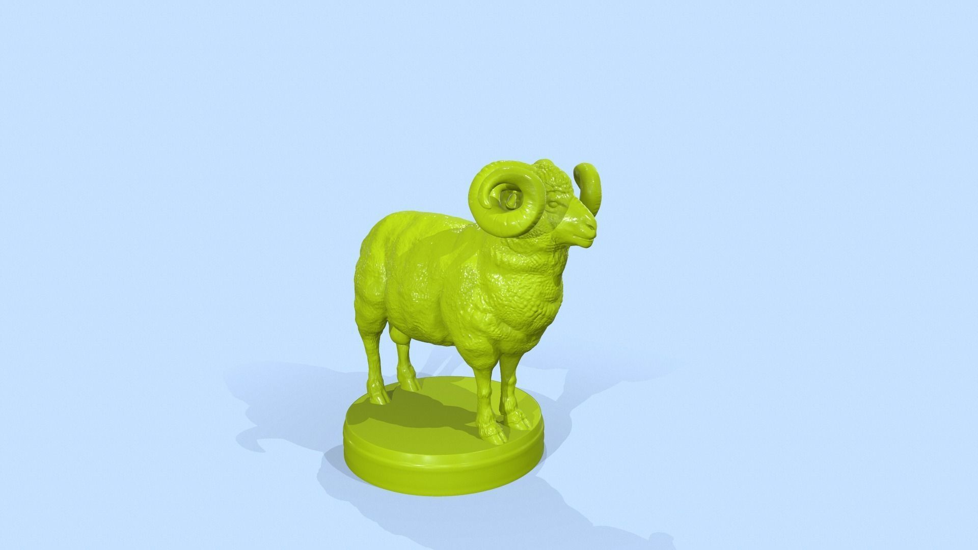 Ram with platform 3D model 3D printable | CGTrader