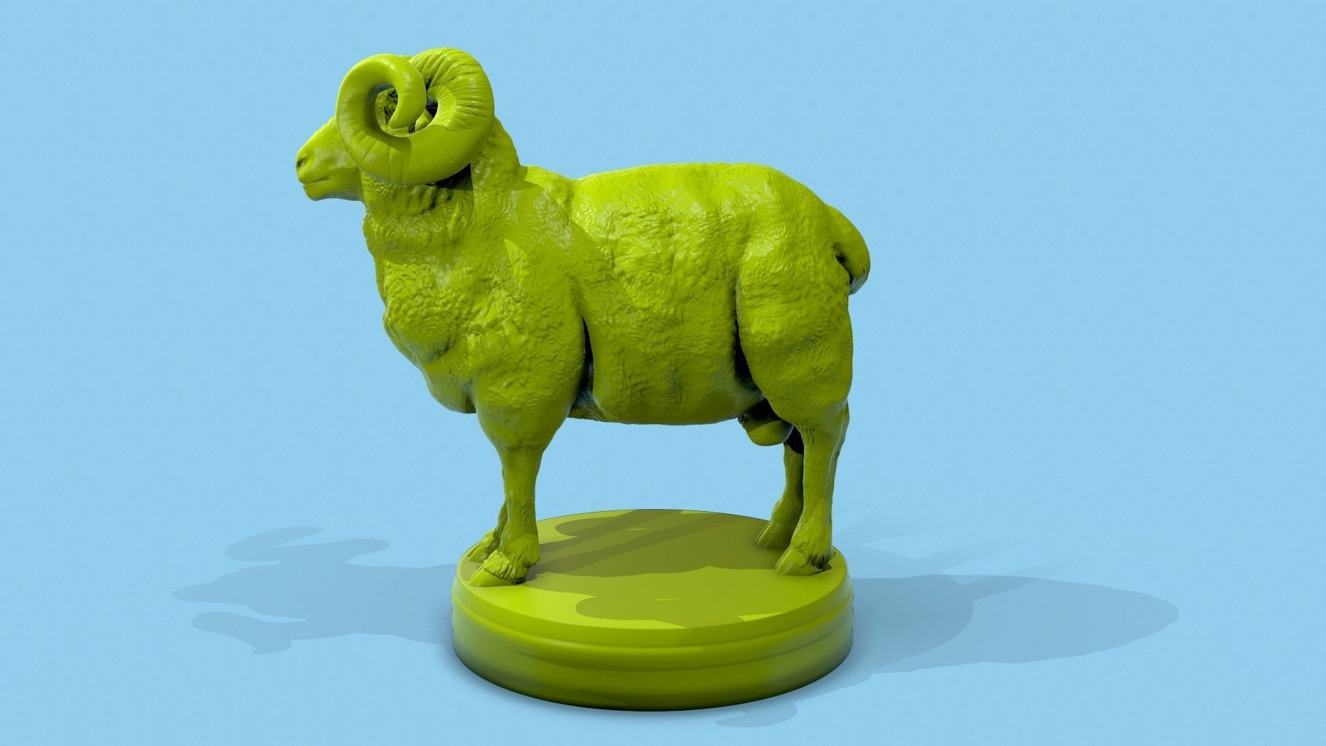 Ram with platform 3D model 3D printable | CGTrader
