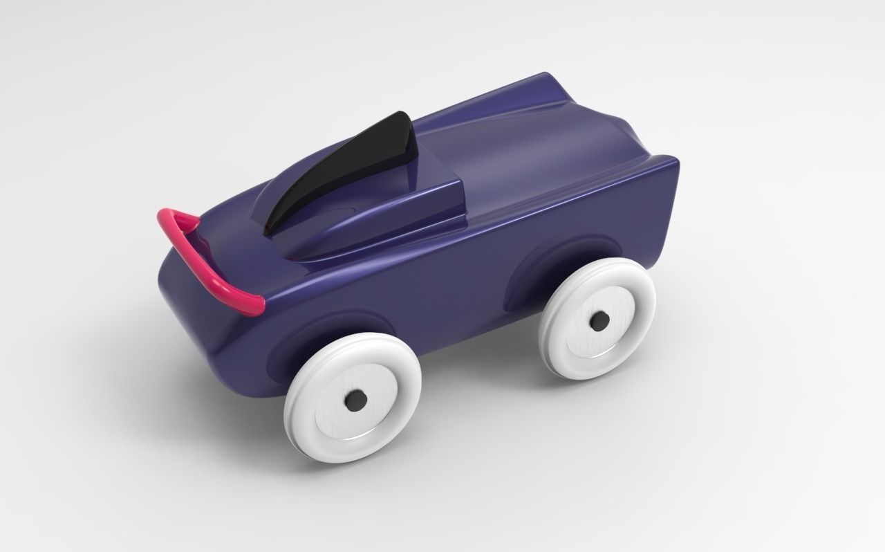 AURA car toy design project model 3D model | CGTrader