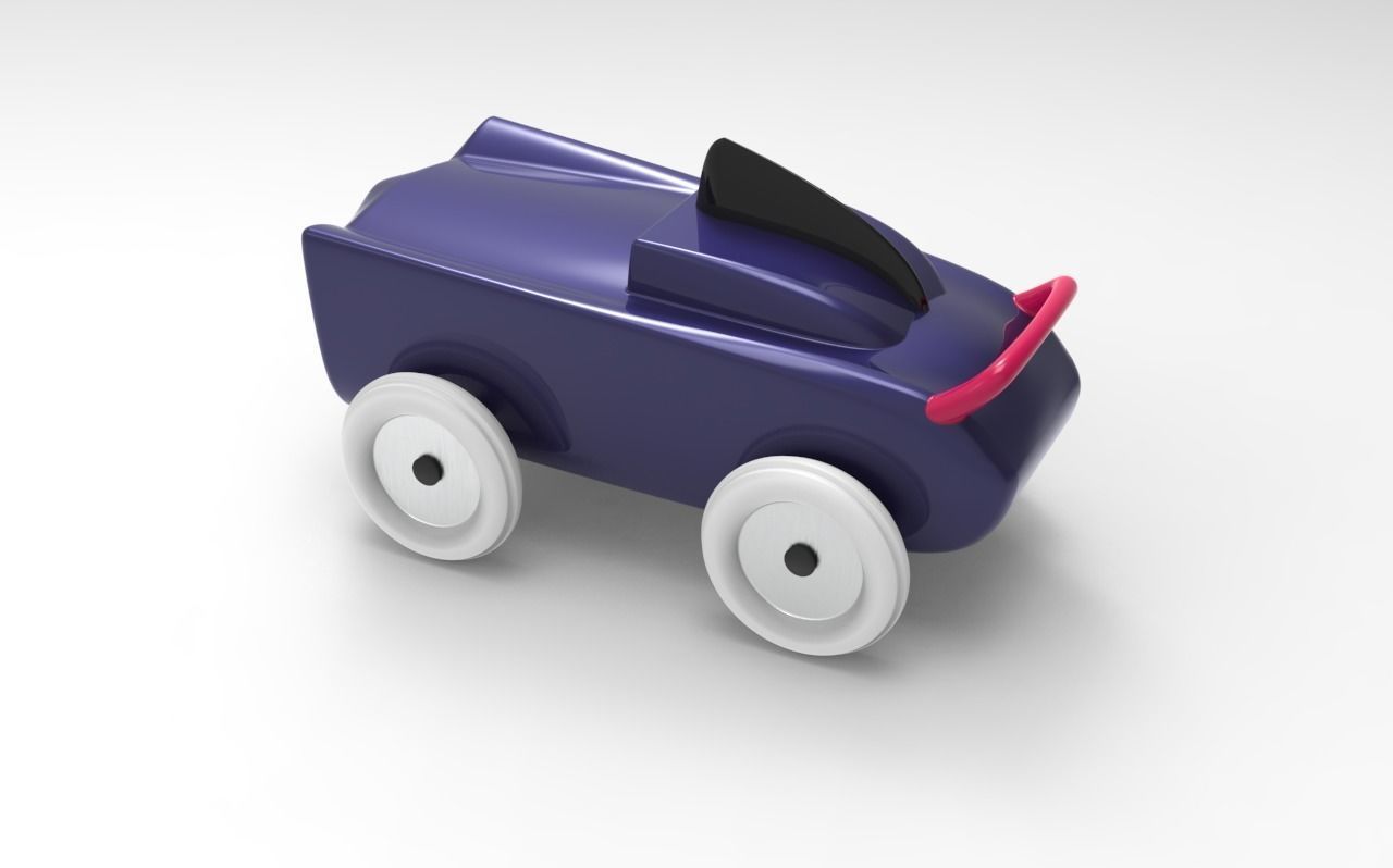 AURA car toy design project model 3D model | CGTrader