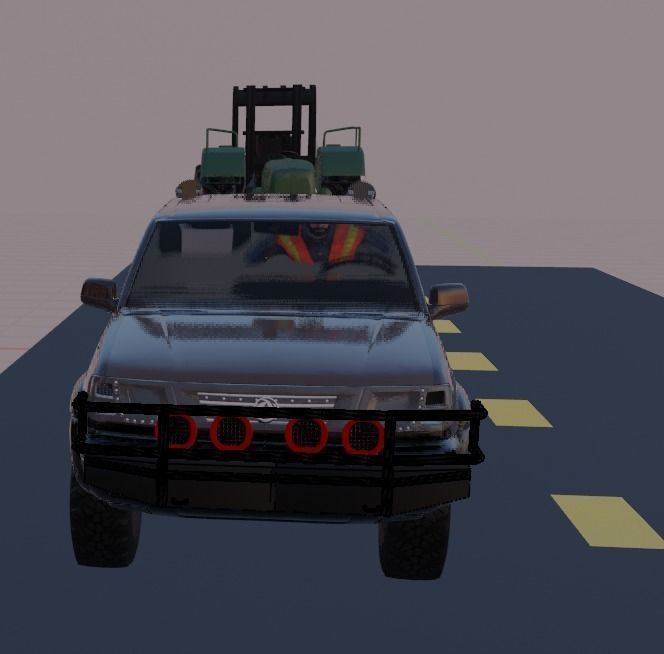 truck and trailer free 3D model | CGTrader