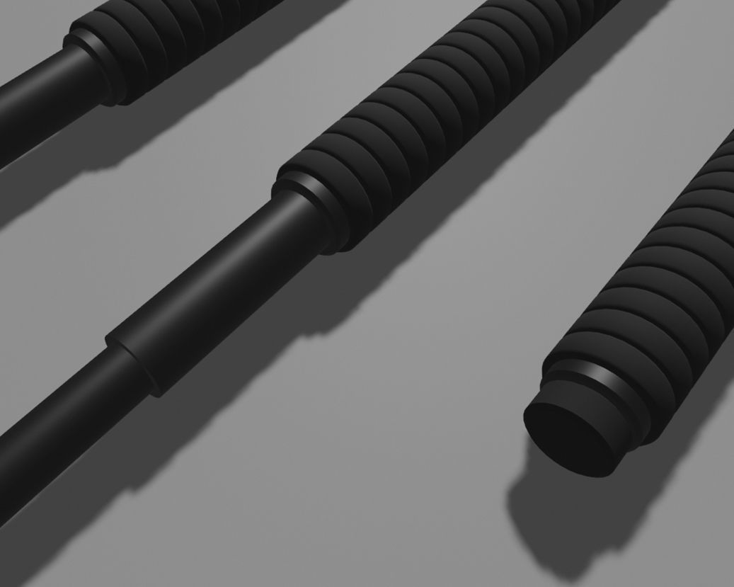 Black Folding Expandable Baton For Self Defense Free 3D model free 3D ...