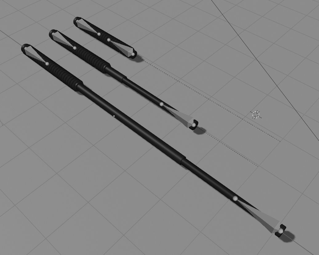 Black Folding Expandable Baton For Self Defense Free 3D model free 3D ...