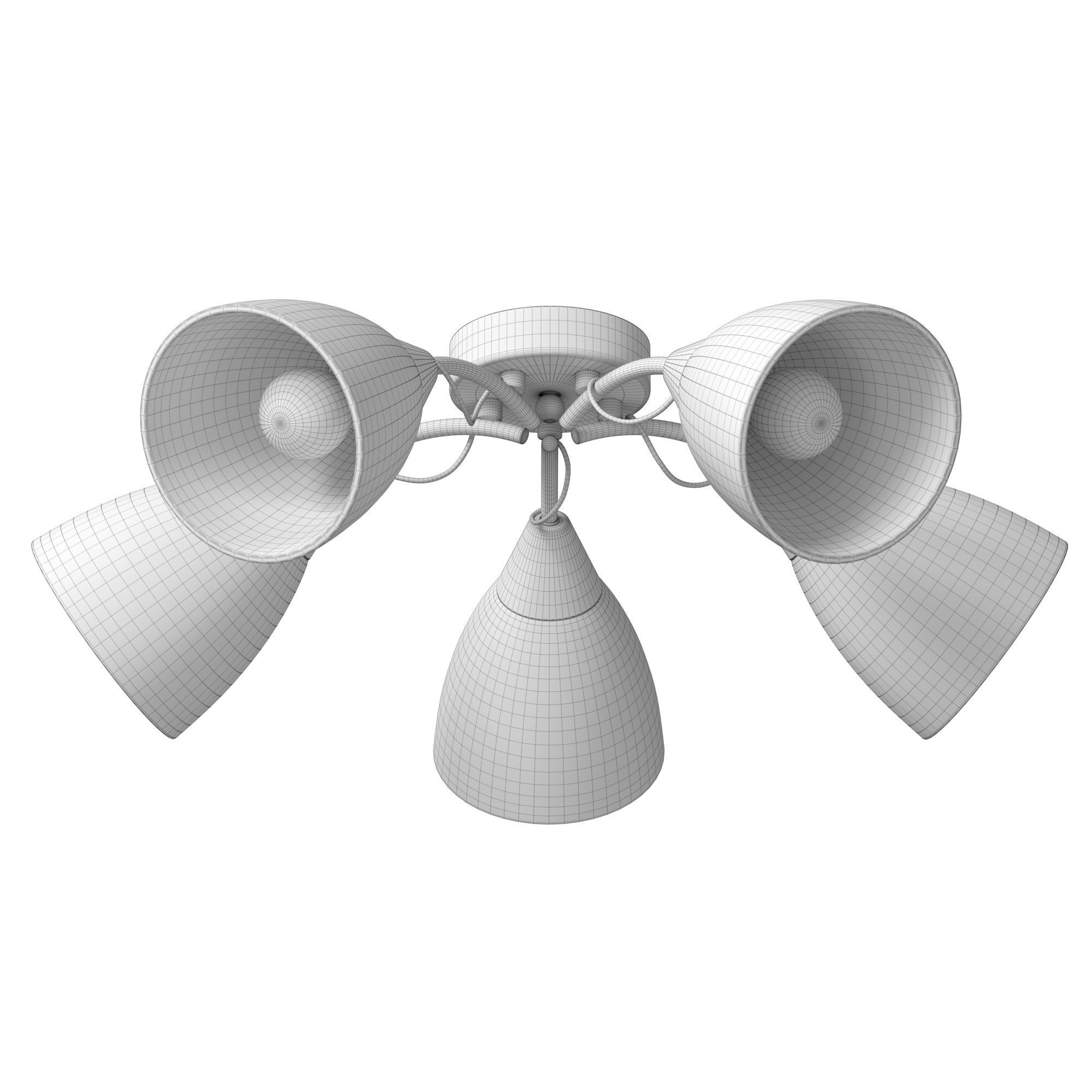 Ceiling chandelier Universal 1-8846-5-CR E14 3D model | CGTrader